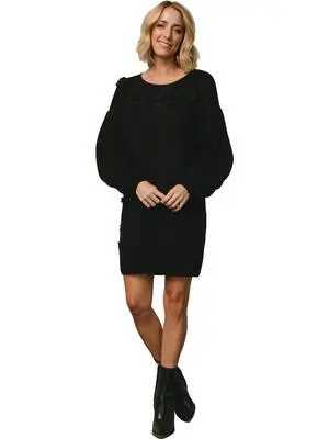 IN FEBRUARY In February Margaux Appliqué Sweater Dress