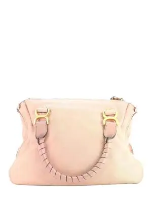 Chloé Chloé Marcie Leather Shoulder Bag Pink