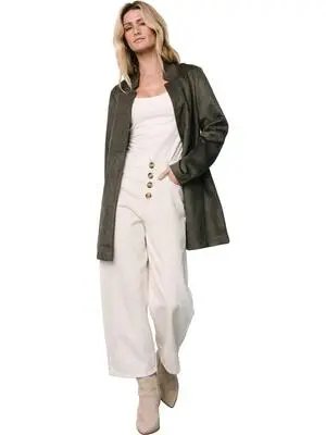 BESTSELLER Queenie Faux Suede Jacket - Charcoal