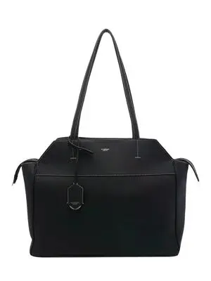 AU DEPART Cité Leather Tote Bag - Black
