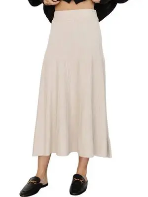 TEA N ROSE Tea N Rose Carynn Knit Midi Skirt