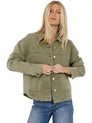 IN FEBRUARY Finn Lightweight Jacket Olive