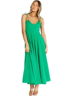 BLUE BLUSH Kitty Maxi Dress - Green