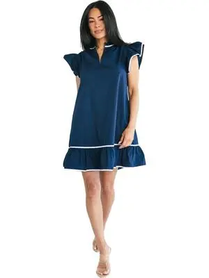 SUGAR LIPS Butterfield Short Dress - Navy
