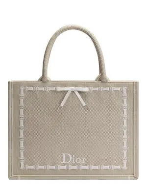 Dior Medium Book Tote With Strap - Beige
