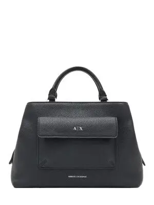 Armani Exchange Pocket-detail Tote Bag - Black