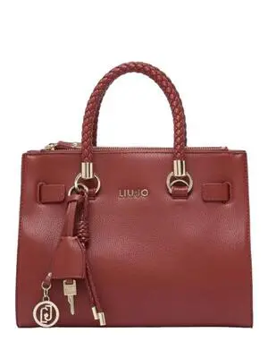 Liu Jo Logo Lettering Small Satchel Bag - Red
