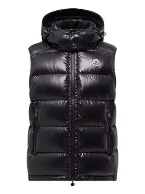 Moncler Moncler Bormes Hooded Down Vest Black