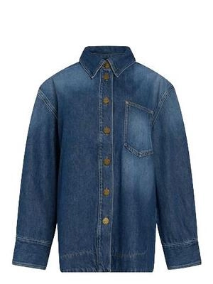 Pinko Denim Outerwear Size Cotton, Lyocell - Blue