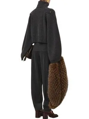 Zimmermann Valiant Buttoned Sweater - Graphite