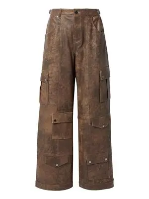 DODO BAR OR Dodo Bar Or Arianna Leather Wide-Leg Cargo Pants