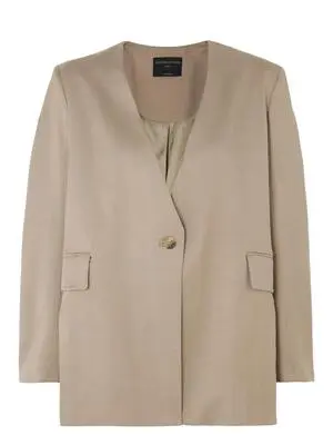 Mother Of Pearl Tencel Lyocell-blend Twill Blazer - Nude