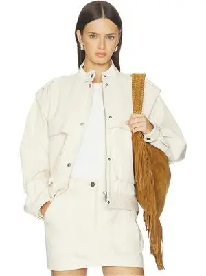 Isabel Marant Étoile Edany Jacket In Cream - Ecru