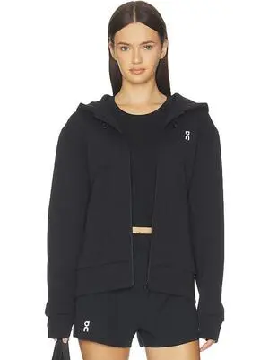 On Focus Tech Zip Hoodie - Black