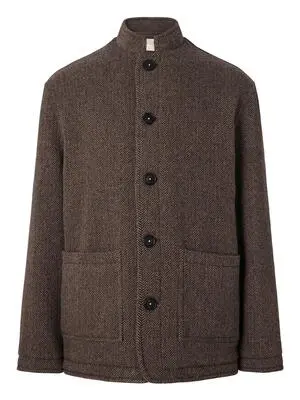 Massimo Alba Chevrolet Reversible Jacket - Brown