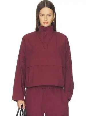 LESET Kyoto Anorak In Burgundy - Maroon