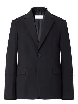 Dries Van Noten Billys Cotton And Wool-blend Canvas Blazer - Black