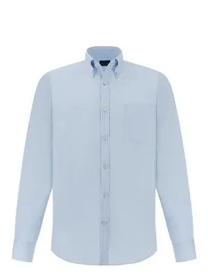Paul & Shark Cotton Poplin Shirt Soffio - Skyride