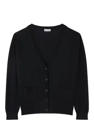 Paul & Shark Wool And Cashmere Cardigan - Black