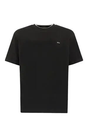 Paul & Shark Supima® Extrafine Cotton T-shirt - Black