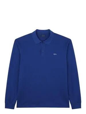 Paul & Shark Double Piqué Cotton Polo - Bluette