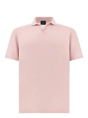 Paul & Shark X-soft Open‑collar Polo Shirt In Cotton Interlock - Zephyr