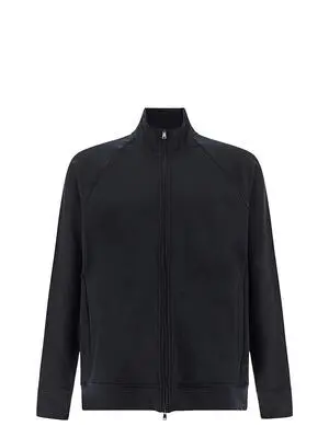 Paul & Shark X‑soft Zip‑up Sweatshirt In Cotton - Dama Blue