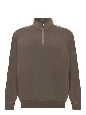Paul & Shark Riviera Half-zip Merino Wool Sweater - Sequoia