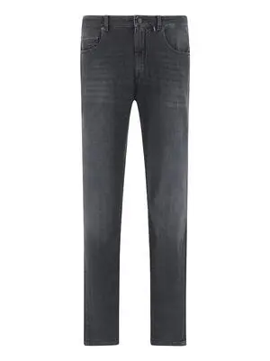 Paul & Shark Stretch Denim Jeans In Organic Cotton - Medium Grey Jeans