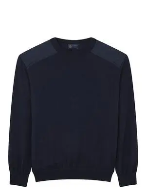 Paul & Shark Wool And Silk Blend Crewneck Sweater - Dama Blue