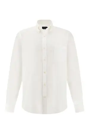 Paul & Shark Soffio Cotton Twill Shirt - White