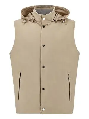 Paul & Shark Typhoon® Platinum Ultralight Down Vest - Sahara