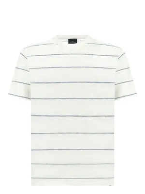 Paul & Shark Pure Linen Jersey T-shirt - Cloud Dancer-allure
