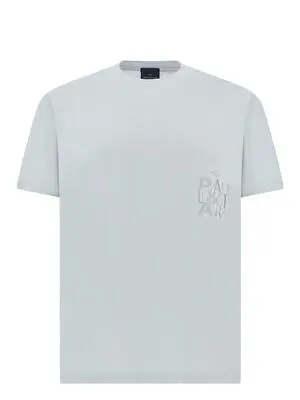 Paul & Shark Cotton Jersey T-shirt With Embroidery - Skyride