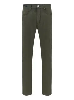 Paul & Shark Stretch Cotton 5-pocket Trousers - Moss Green