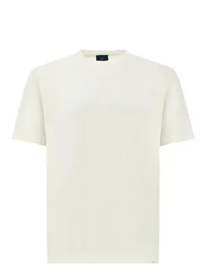 Paul & Shark Pure Linen Jersey T-shirt - Cloud Dancer
