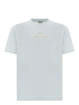 Paul & Shark Aqua Touch Cotton T-shirt With Embroidered Logo - Skyride