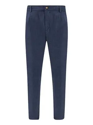 Paul & Shark Lucca Trousers In Jersely - Dama Blue