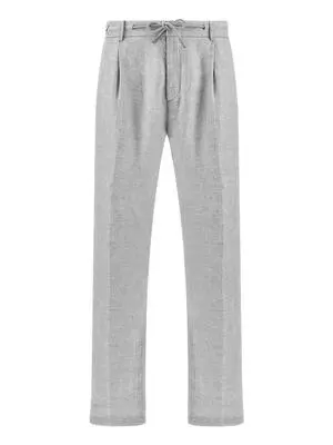 Paul & Shark Linen Chino Trousers - Grey