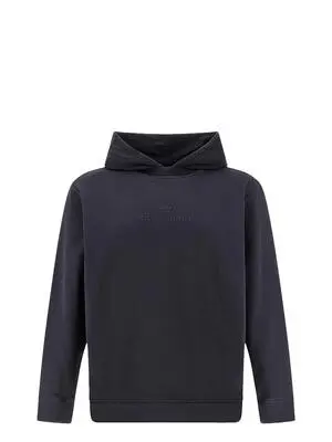 Paul & Shark Hoodie In Active Fleece Cotton - Blue
