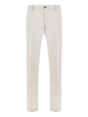 PAUL & SHARK Paul & Shark Wide-Leg Stretch Cotton Trousers With Pleats