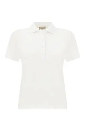 Paul & Shark Supima® Extra Fine Cotton Polo Shirt - White