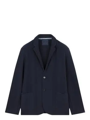 Paul & Shark Merino Wool Blazer - Dama Blue