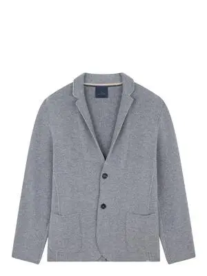 Paul & Shark Merino Wool Blazer - Medium Grey