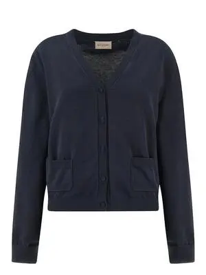 Paul & Shark Cool Cotton Textured Knit Cardigan - Blue