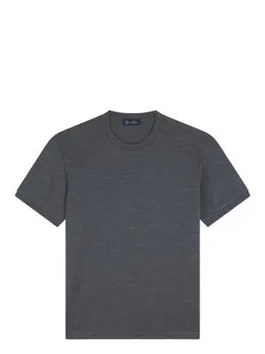 Paul & Shark Wool And Silk T-shirt - Pewter