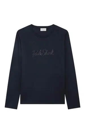 Paul & Shark X-soft Cotton T-shirt With Logo Embroidery - Dama Blue