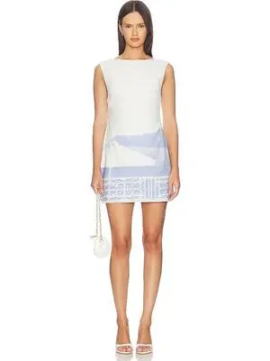 YELLOW THE LABEL Mason Linen Dress In White - Balcony