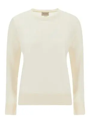 Paul & Shark Wool And Silk Crew Neck Sweater - Milk