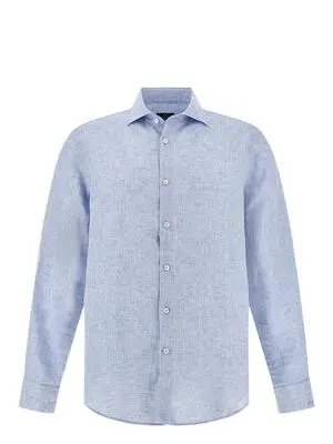 Paul & Shark Soffio Linen Shirt - Bluette